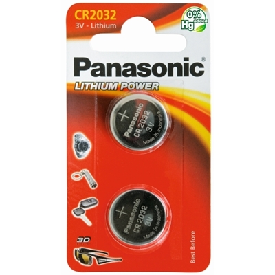Panasonic Lithium Pack of 2 Coin Cell CR2032 Batteries - Triarom Shop